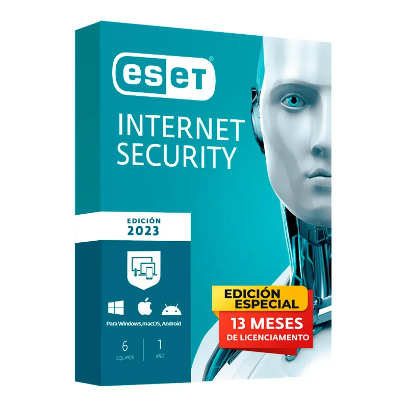 Software Eset Internet Security Edicion 2023 Para 6 Pcs, Licencia 1 Año ...