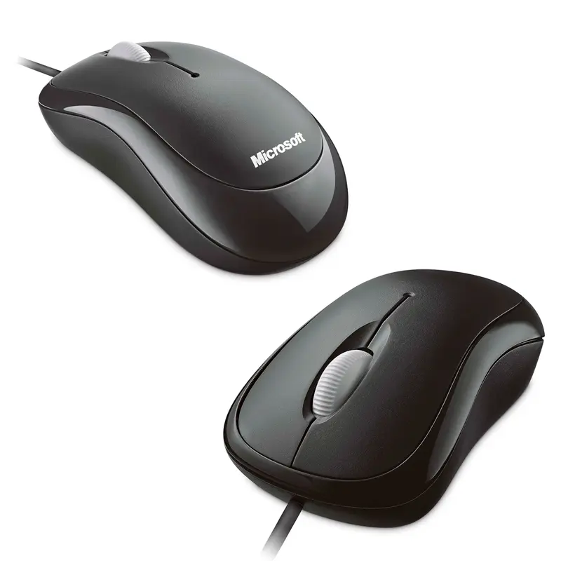 Mouse Microsoft Basic, Interfaz Usb, Optico, 800Dpi, Color Negro - iDeb Tech