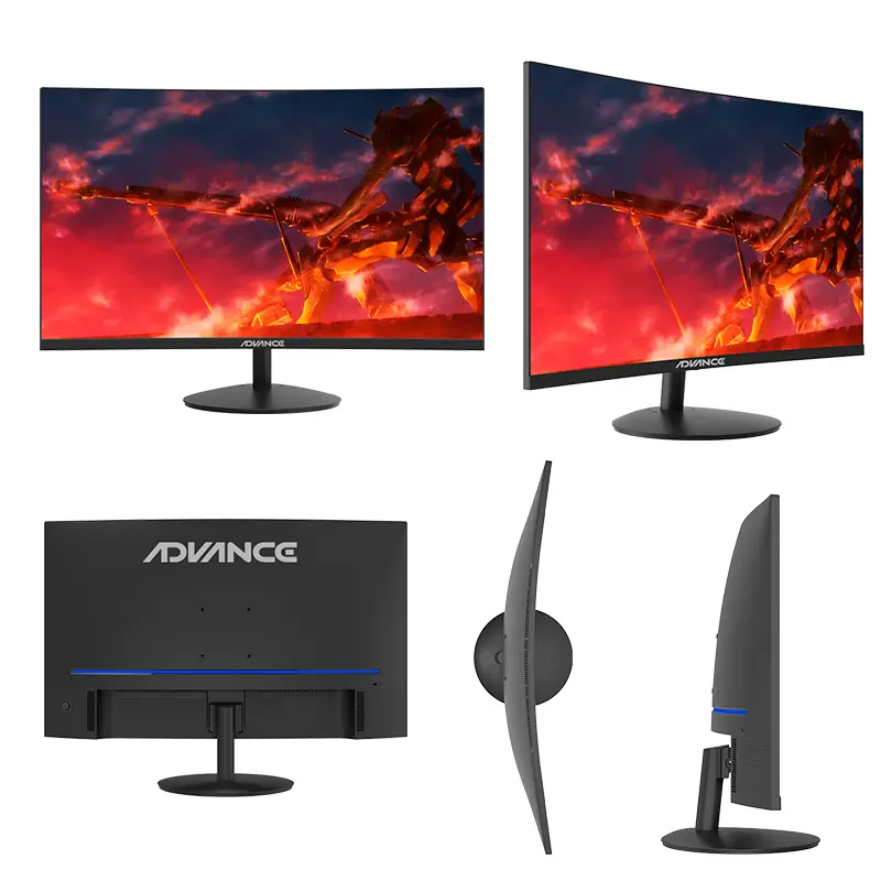 Monitor Advance Adv-2750S, 27" Va, 1920X1080, Full Hd Curvo, Hdmi, Dp ...